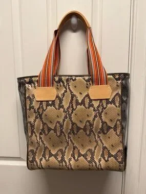 Consuela | Bags | Consuela Classic Margot Leather And Snakeskin Print ...